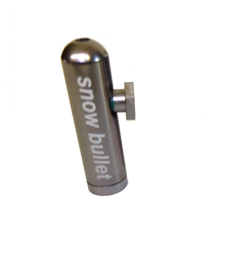 snow bullet snorter sniffer snuff rocket Gun Metal Grey